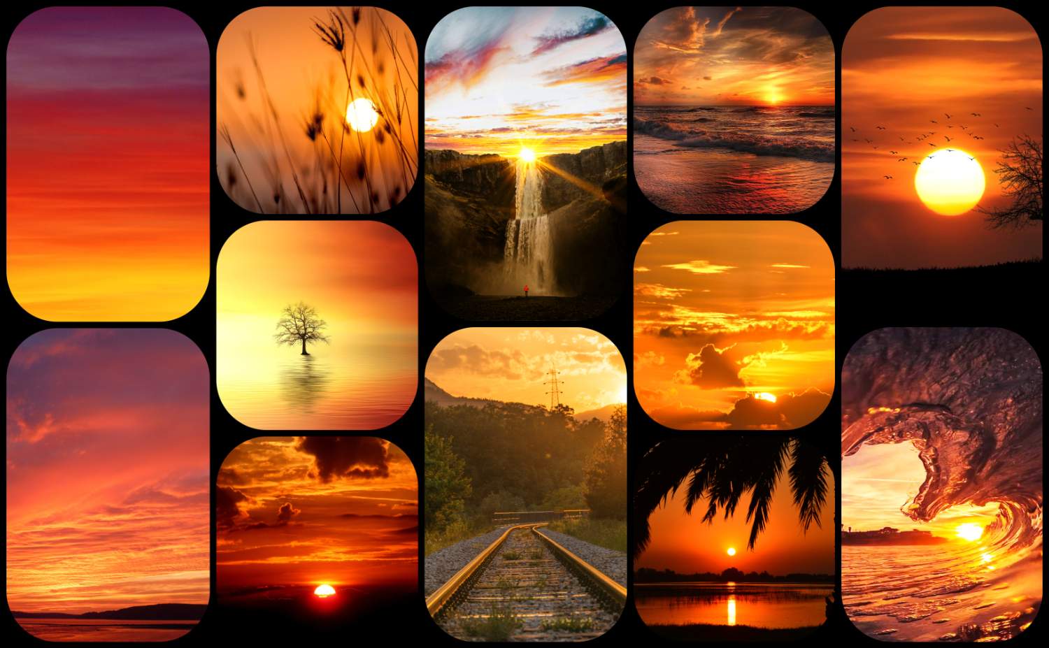 Solve sunset jigsaw puzzle online with 77 pieces