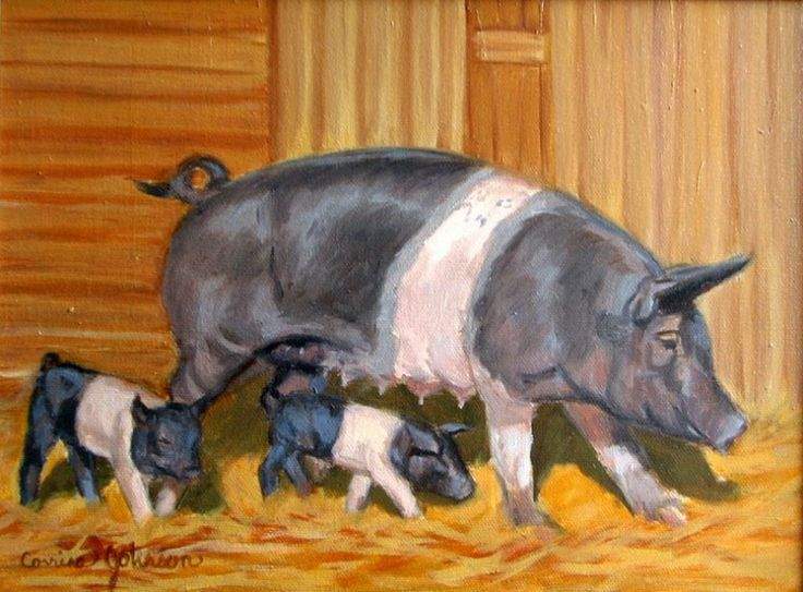 Solve "Pigs" jigsaw puzzle online with 24 pieces