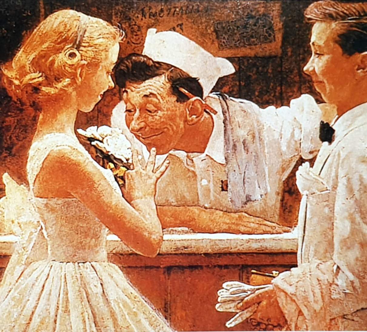 Solve AFTER THE PROM BY NORMAN ROCKWELL 1957 jigsaw puzzle online with ...