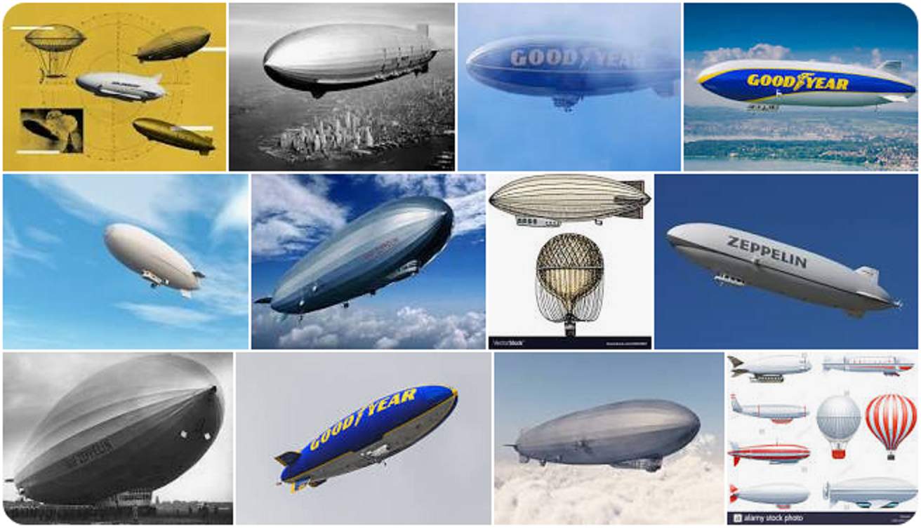Solve Zeppelins vs blimps jigsaw puzzle online with 180 pieces