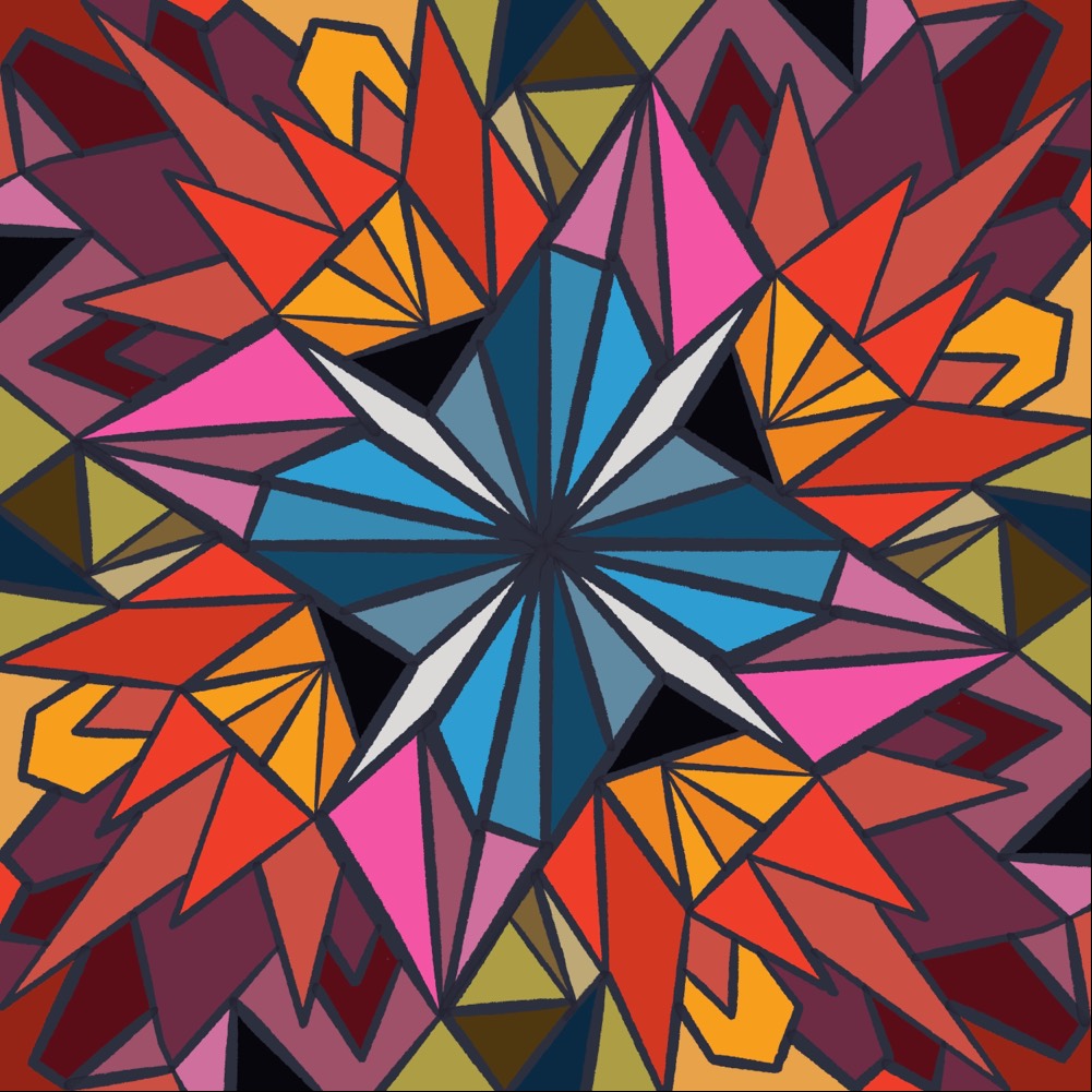 Solve Triangles jigsaw puzzle online with 100 pieces