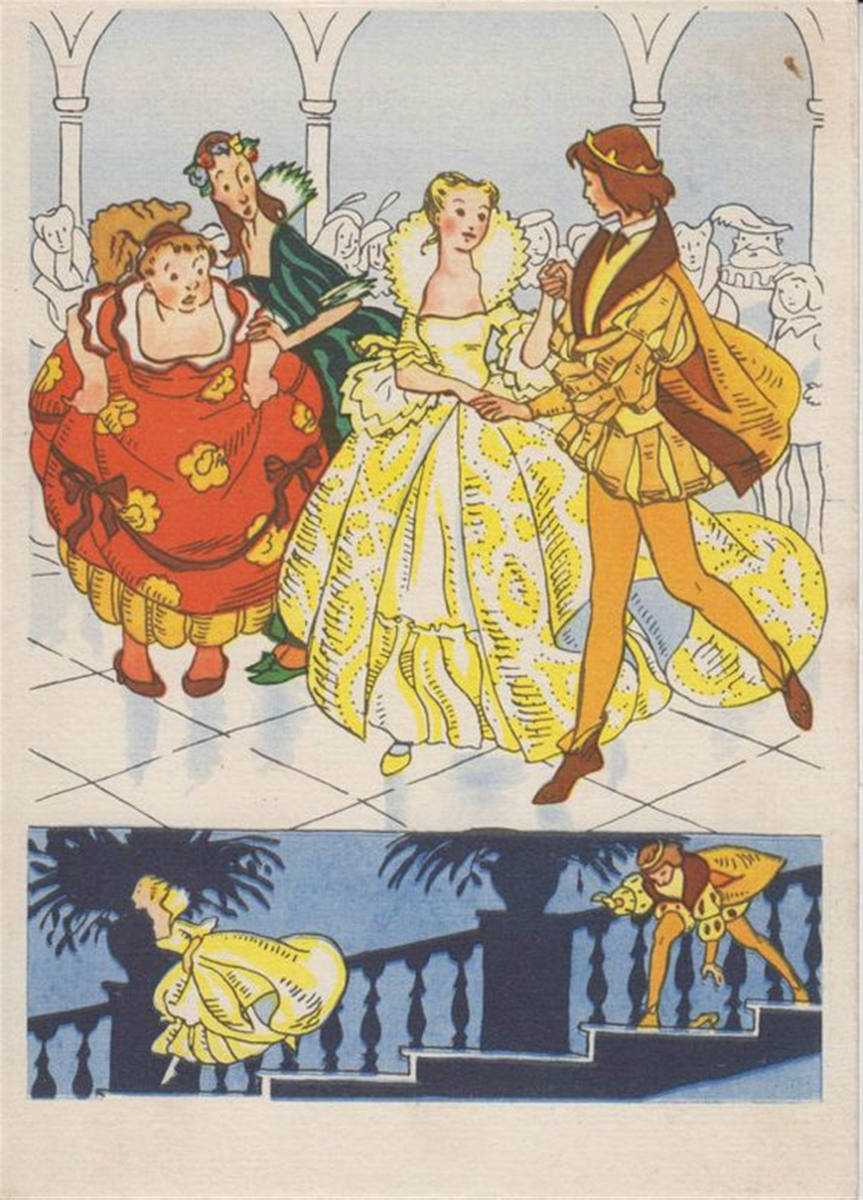Solve Cinderella At and After the Ball jigsaw puzzle online with 280 pieces