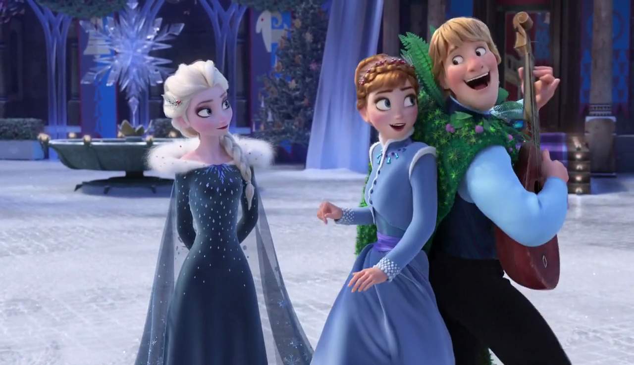 Solve Anna, Elsa, & Kristoff jigsaw puzzle online with 252 pieces