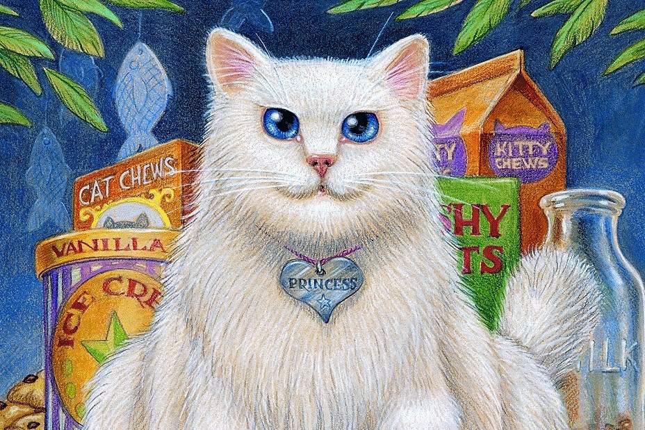 Solve Cat - Randal Spangler jigsaw puzzle online with 77 pieces