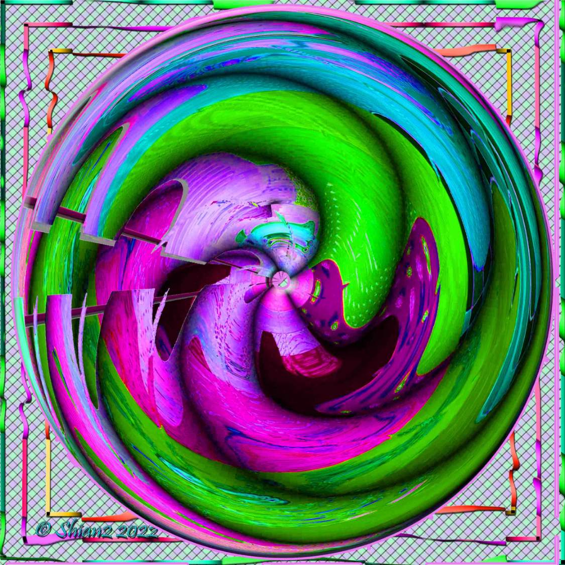 Solve Rainbow edge jigsaw puzzle online with 64 pieces