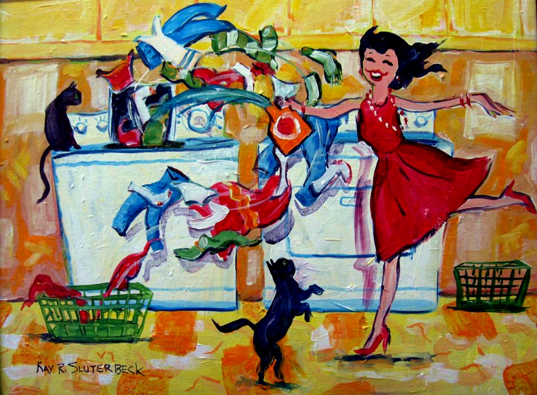 Solve Happy Laundry Day!! jigsaw puzzle online with 234 pieces
