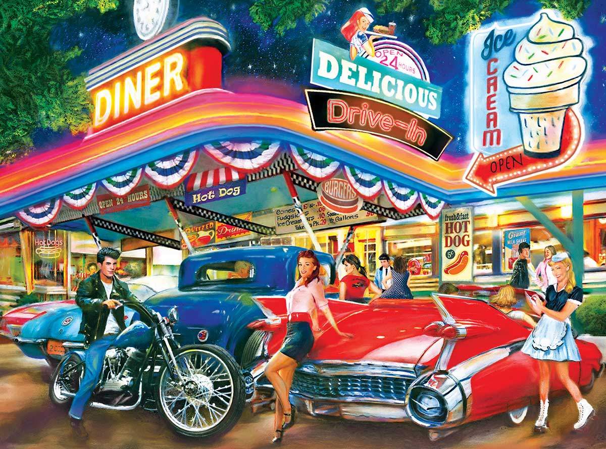 Solve Popular Diner jigsaw puzzle online with 70 pieces