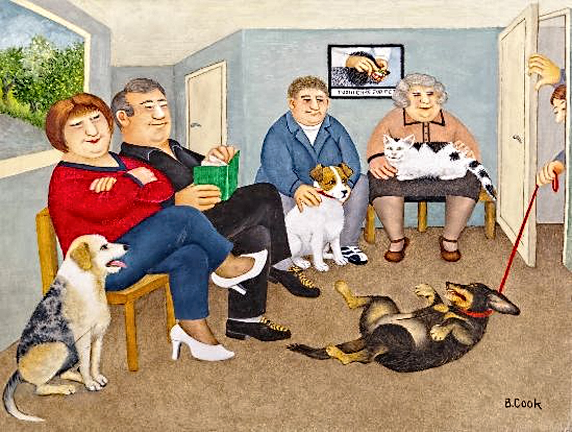 Solve Fun in the veterinarian's office by Beryl Cook jigsaw puzzle ...