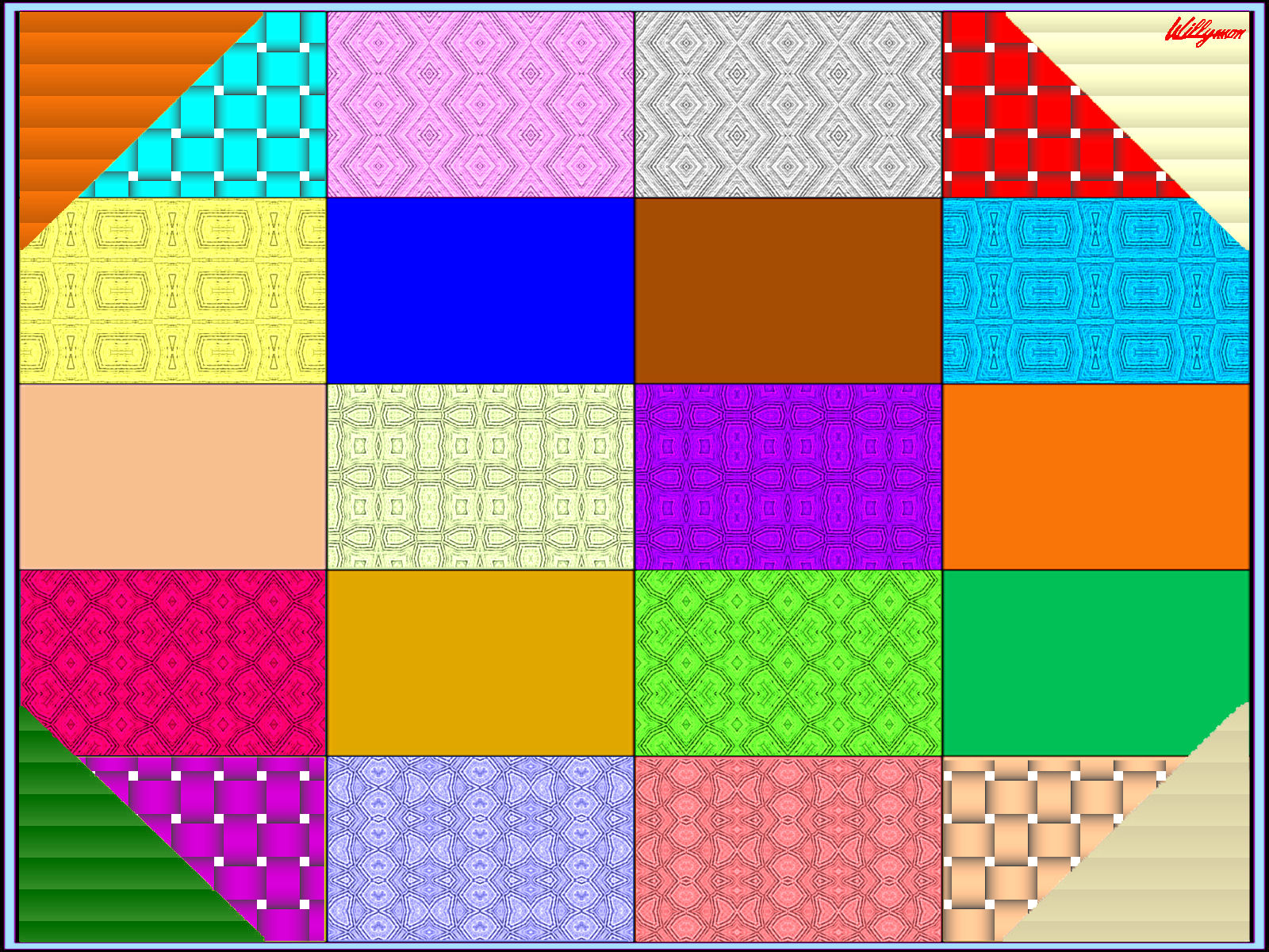 Solve colors and patterns jigsaw puzzle online with 252 pieces