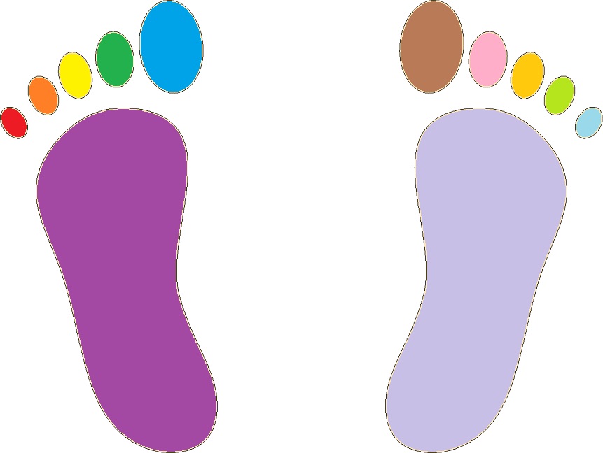 Solve CA 388b - Rainbow feet (larger version) jigsaw puzzle online with ...