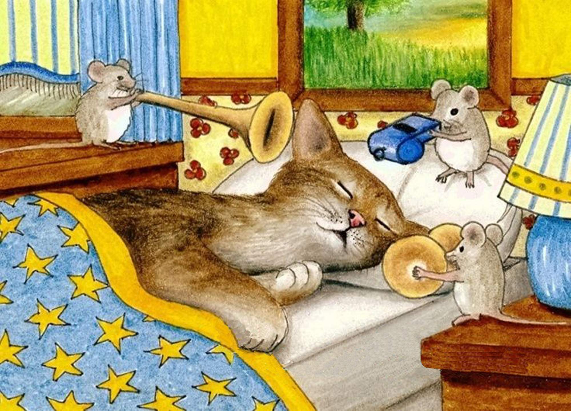 Solve Rude Wake Up jigsaw puzzle online with 560 pieces