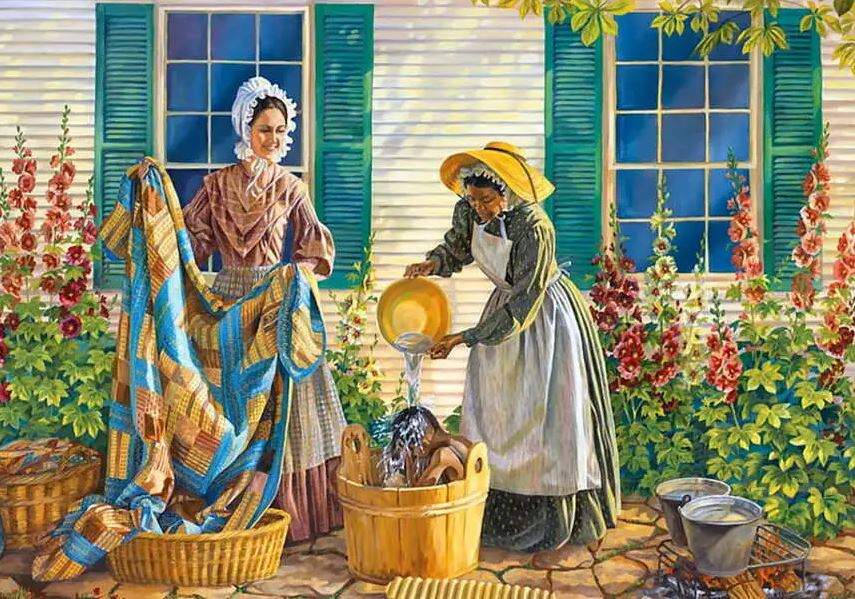 Solve Laundry Day jigsaw puzzle online with 117 pieces