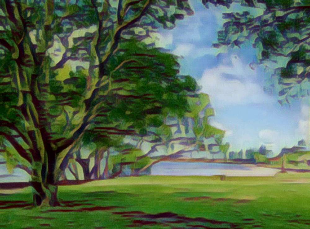 Solve The River jigsaw puzzle online with 12 pieces Solve The River jigsaw puzzle online with 12 pieces