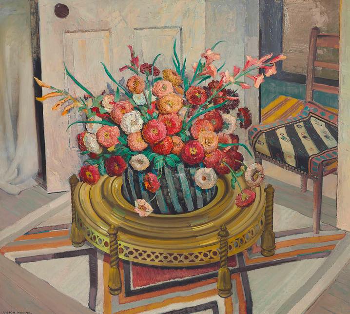 Solve Victor William Higgins (American, 1884–1949), Rug Pattern (Still ...