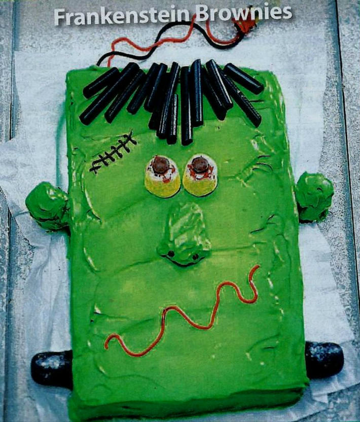 Solve Green Spooky Food- Frankenstein Brownies jigsaw puzzle online ...