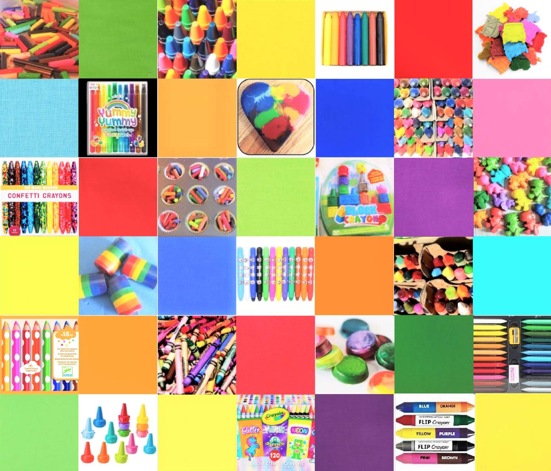 Solve COLORBLOCK CRAYONS jigsaw puzzle online with 378 pieces