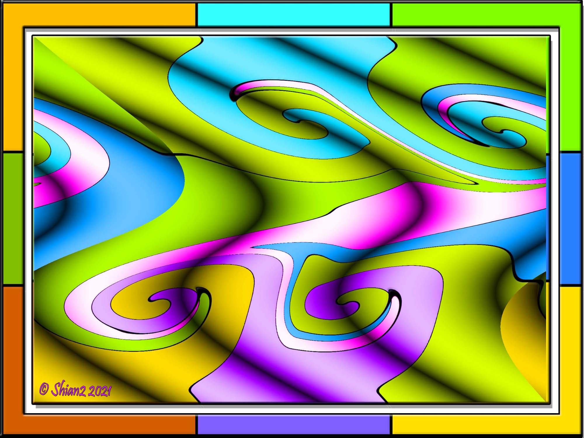 Solve Swirly Waves jigsaw puzzle online with 221 pieces