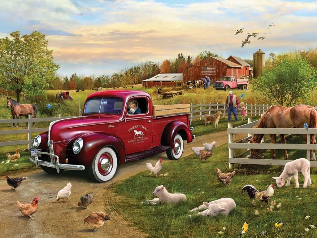 Solve Ridgebury Farms jigsaw puzzle online with 63 pieces