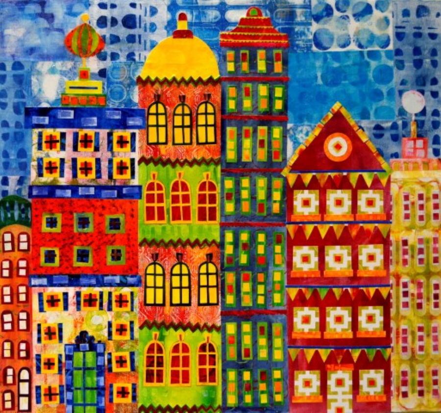 Solve Cityscape jigsaw puzzle online with 110 pieces