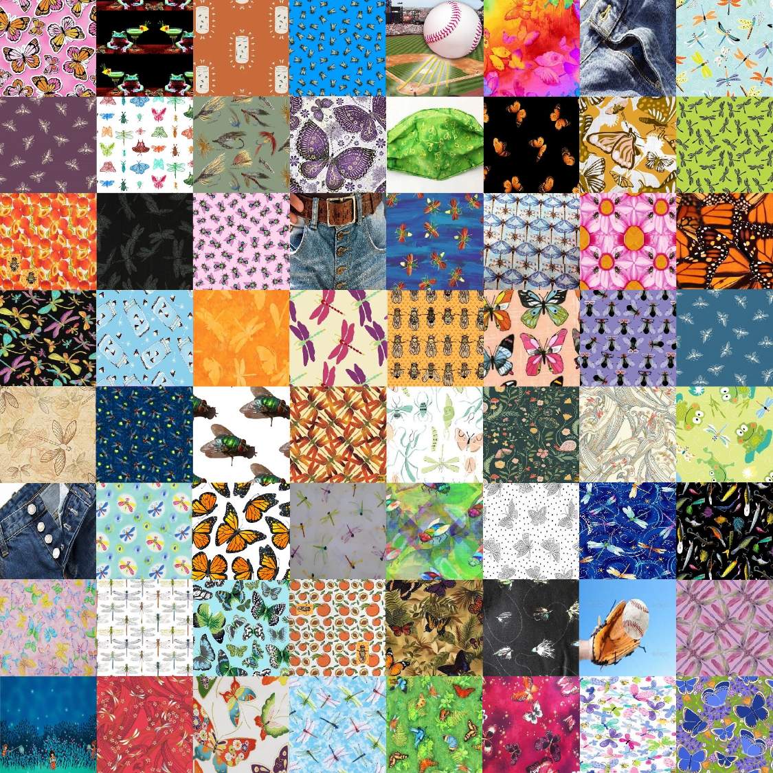 Solve A Flurry of Flies jigsaw puzzle online with 49 pieces