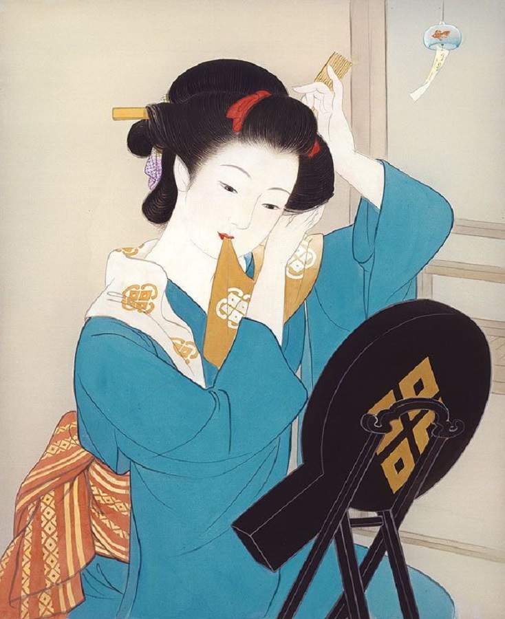 Solve Tsukuda Kisho Artwork jigsaw puzzle online with 195 pieces