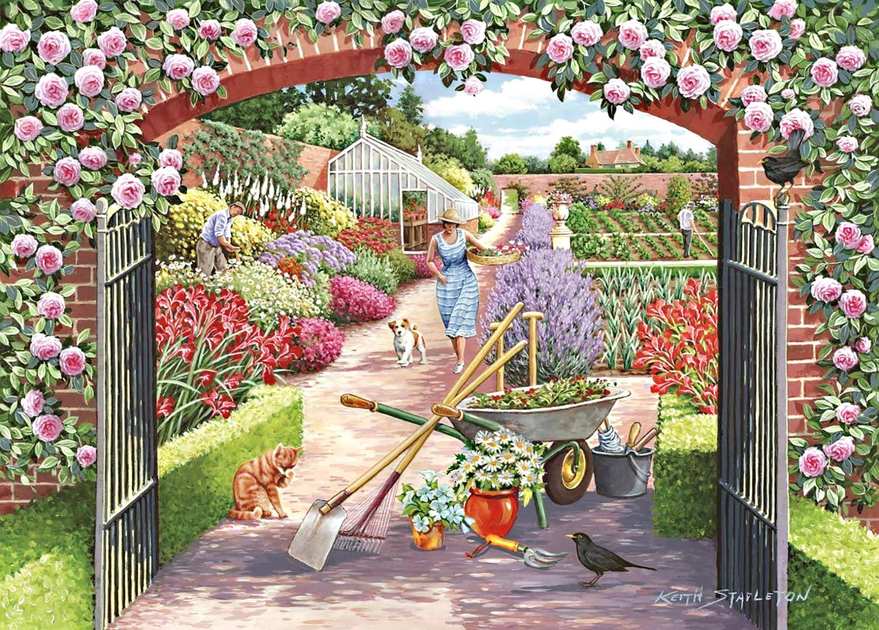 Solve Walled Garden jigsaw puzzle online with 140 pieces