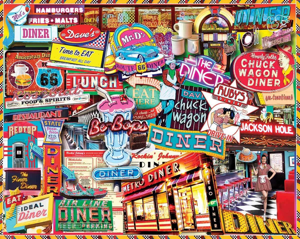Solve Retro Diner jigsaw puzzle online with 120 pieces