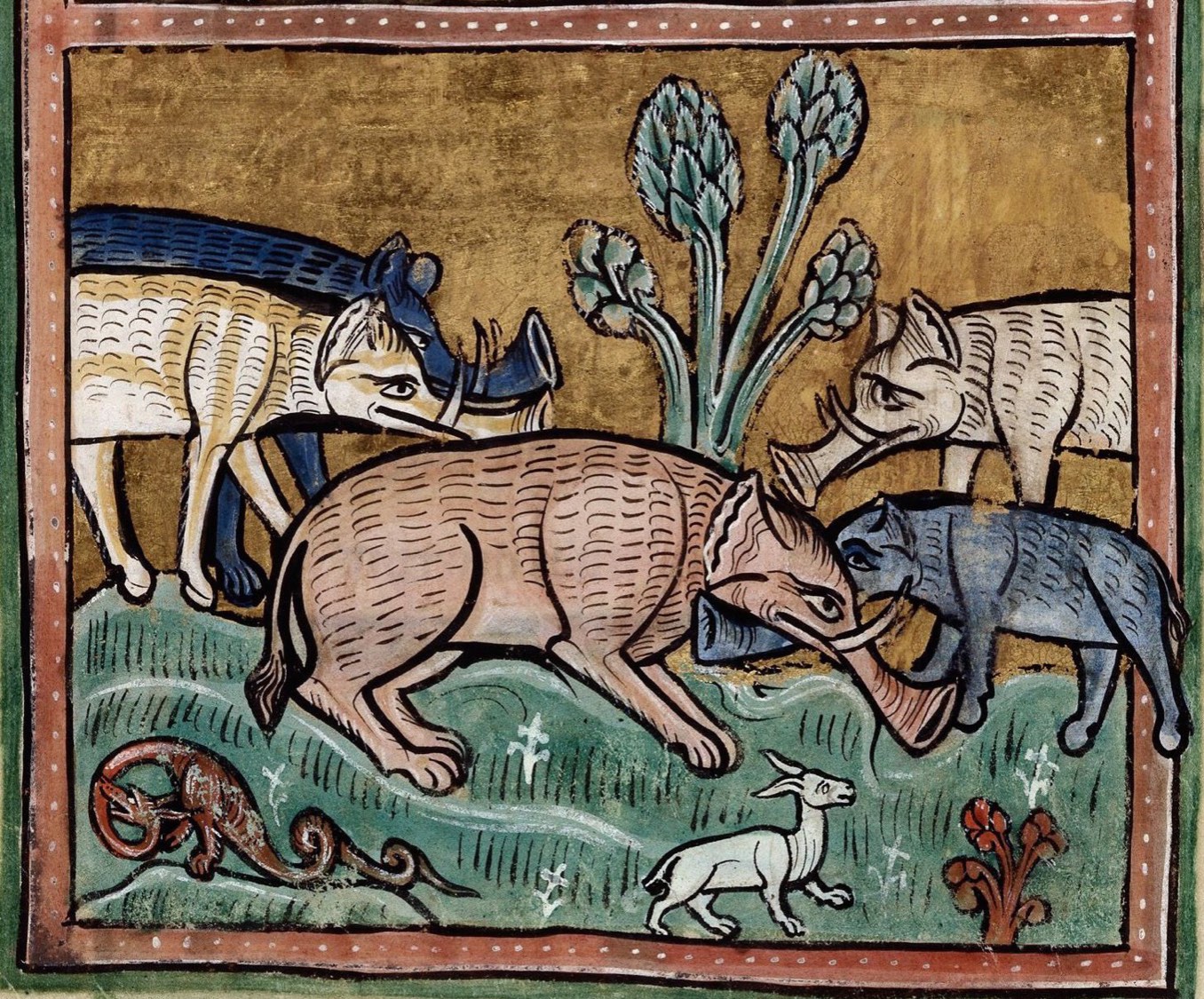 Jigsaw Puzzle | Depictions of Elephants in the 13th Century | 80 pieces ...
