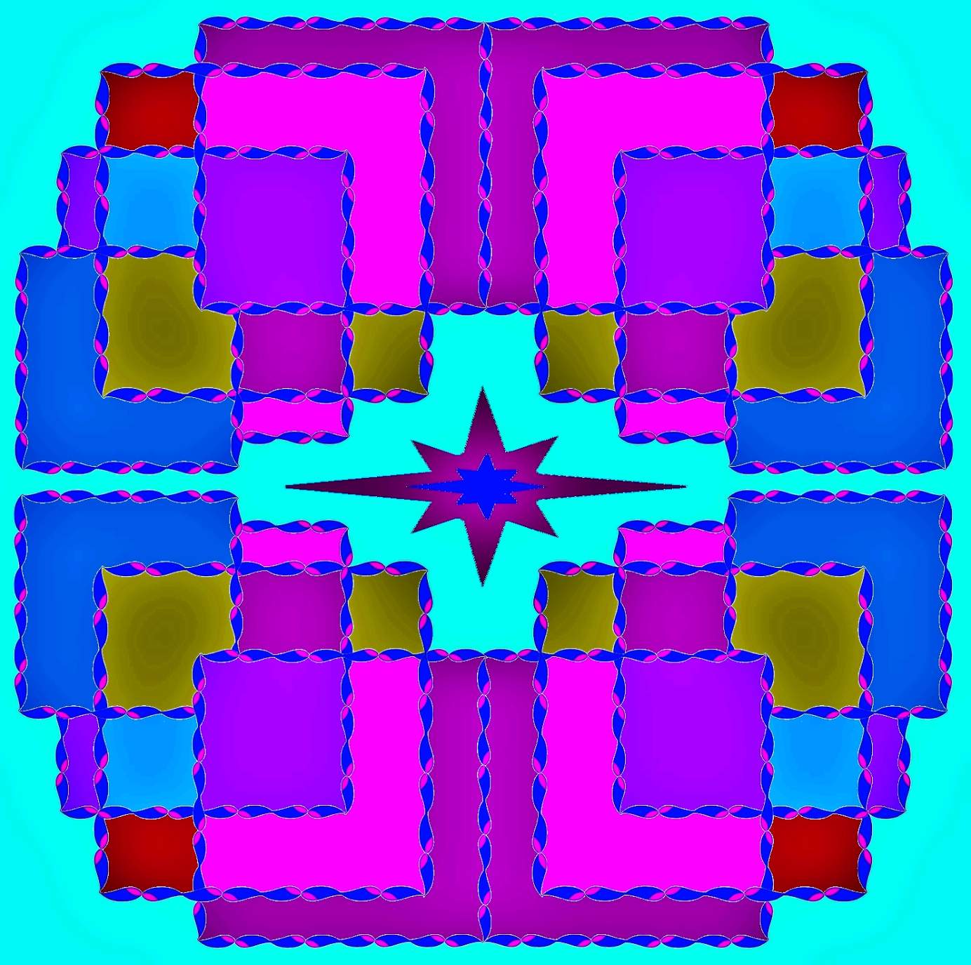 Solve Rectangle Art jigsaw puzzle online with 121 pieces