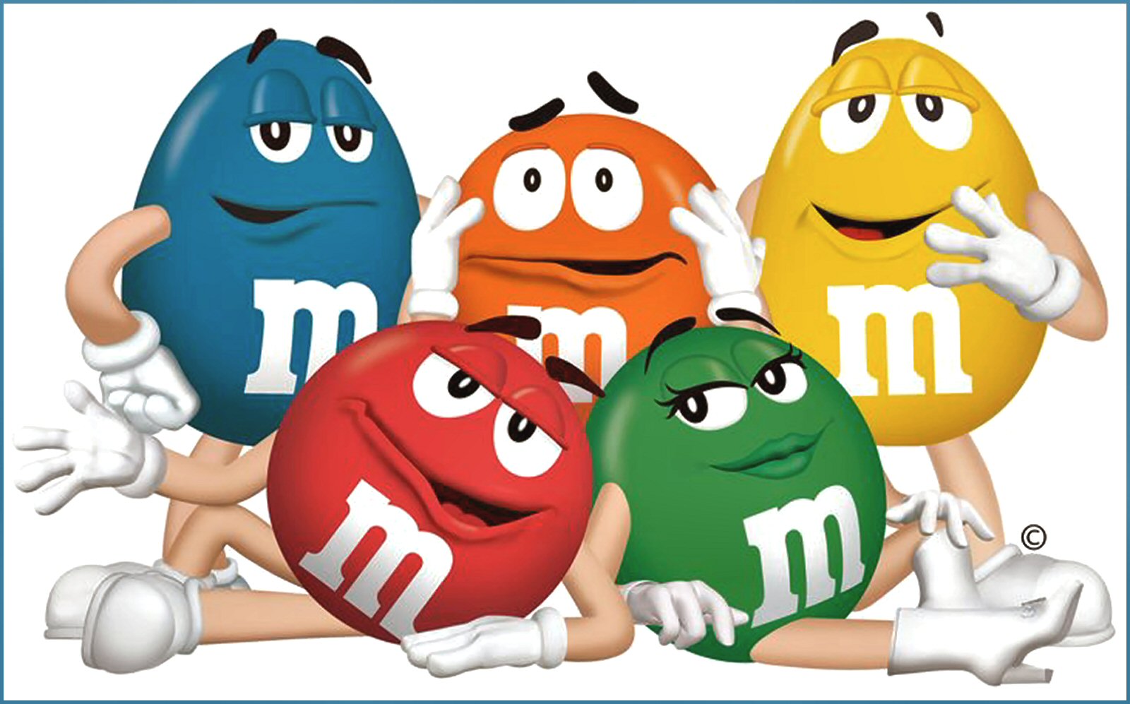 Solve M&M Cartoon Characters jigsaw puzzle online with 400 pieces