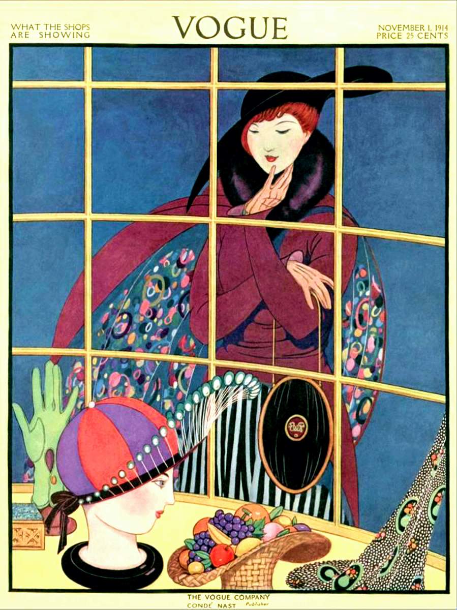 Solve Vogue, November 1914, cover by George Wolfe Plank (American, 1883 ...