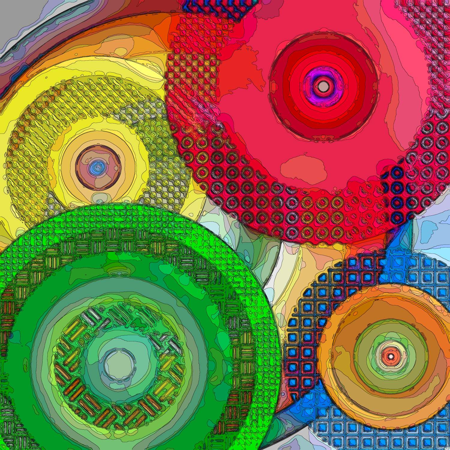 Solve Kreise jigsaw puzzle online with 144 pieces