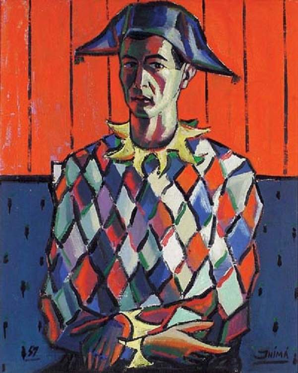 Solve Arlequin , 1957 Inima de Paula (Brésil, 1918 – 1999) jigsaw ...
