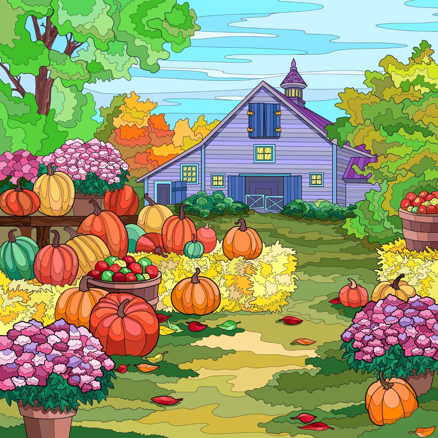 Solve PUZZLE - Fall Gathering III jigsaw puzzle online with 600 pieces