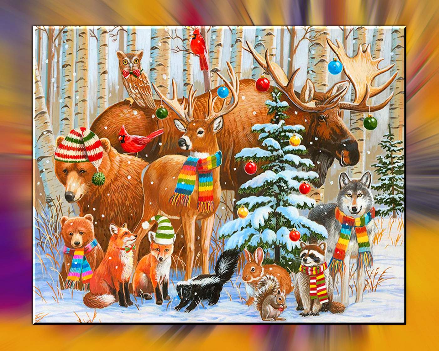Jigsaw Puzzle | Christmas Animals | 238 pieces | Jigidi