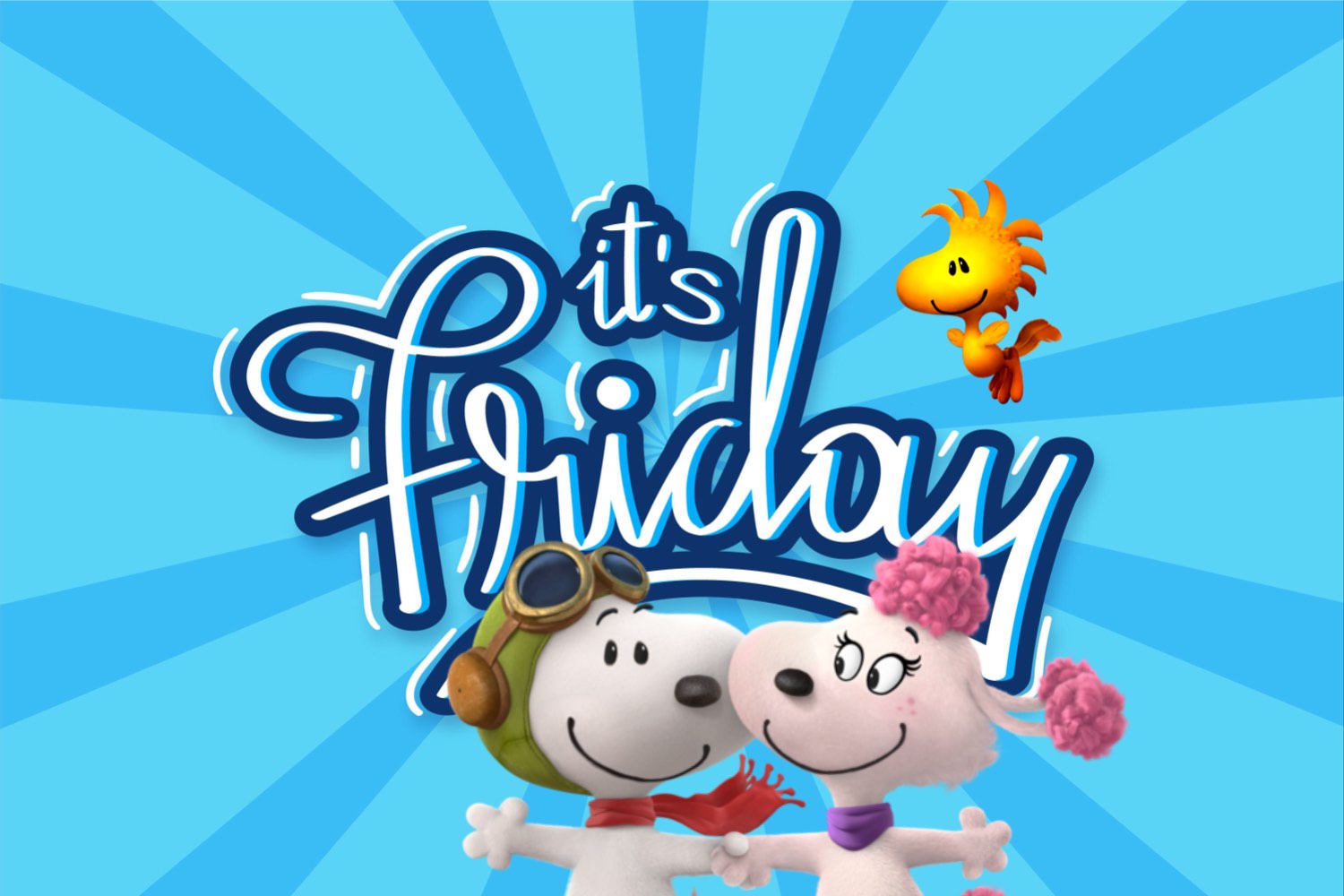 Solve Snoopy's TGIF jigsaw puzzle online with 96 pieces