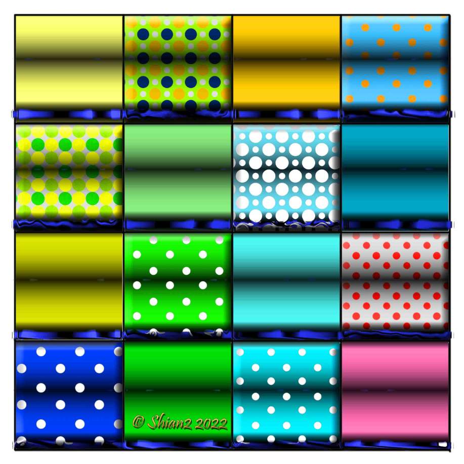 Solve Spots and Dots jigsaw puzzle online with 16 pieces