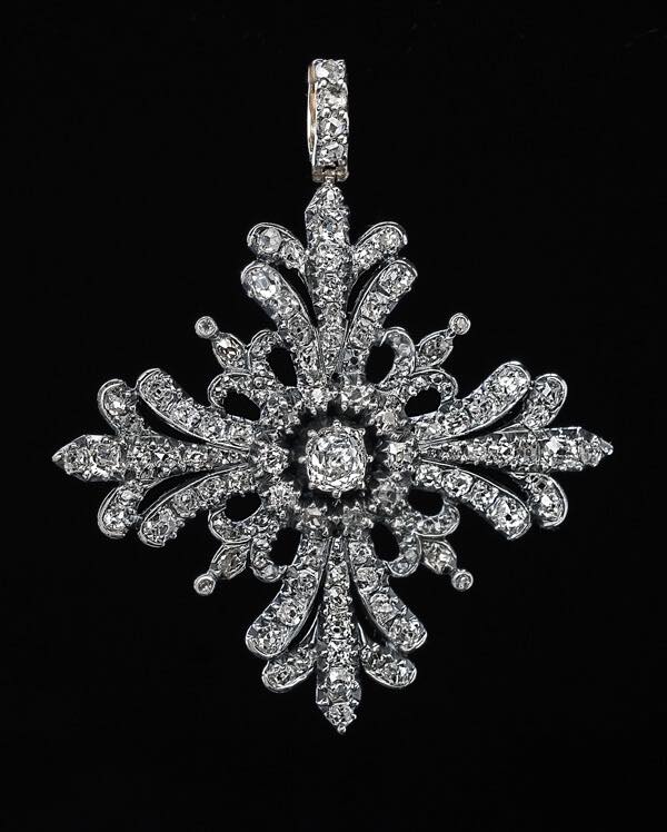 Solve Circa 1860s Antique Victorian Snowflake Pendant jigsaw puzzle ...