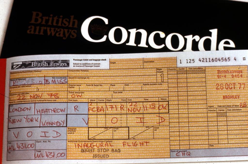 Solve 35 years ago yesterday...my ticket for the inaugural flight of ...