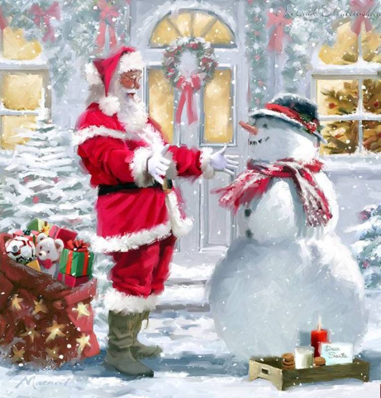 Solve Dipinti di NATALE 28 di Richard MACNEIL jigsaw puzzle online with ...