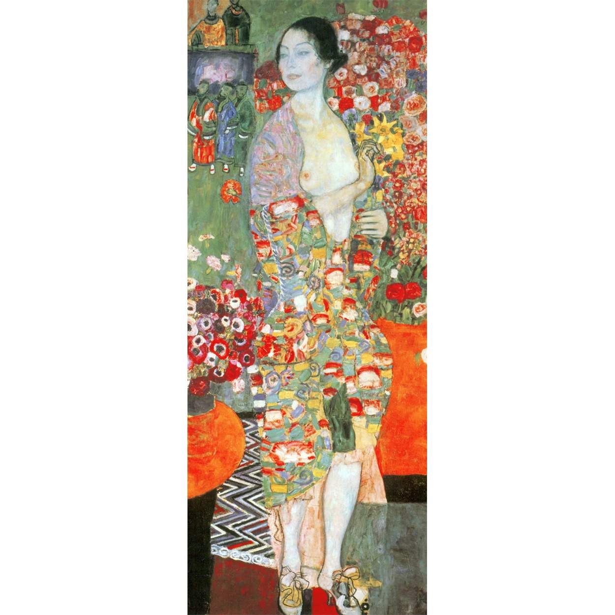 Solve Gustav Klimt, The Dancer jigsaw puzzle online with 400 pieces