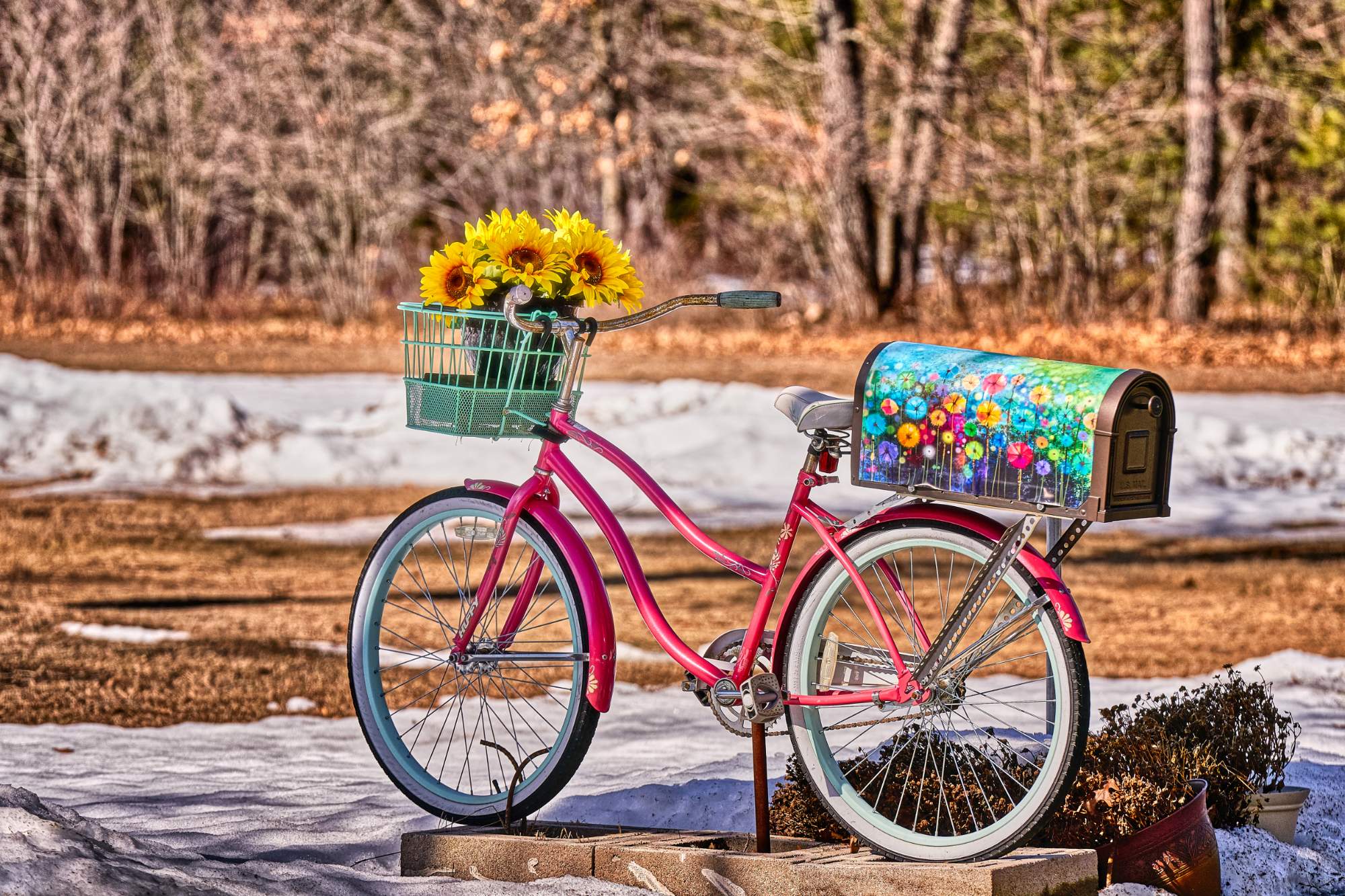 Jigsaw Puzzle | Bicycle Mailbox in 600 Pieces | 600 pieces | Jigidi