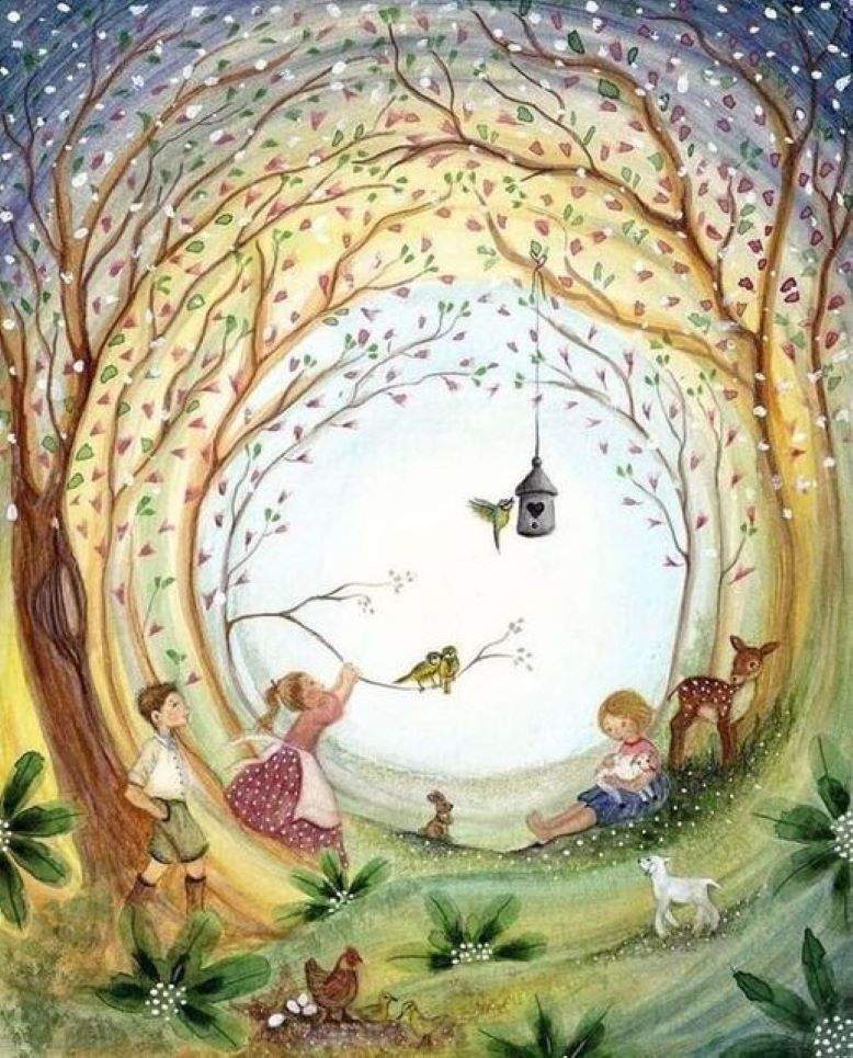 Solve Forest Friends louise jigsaw puzzle online with 154 pieces