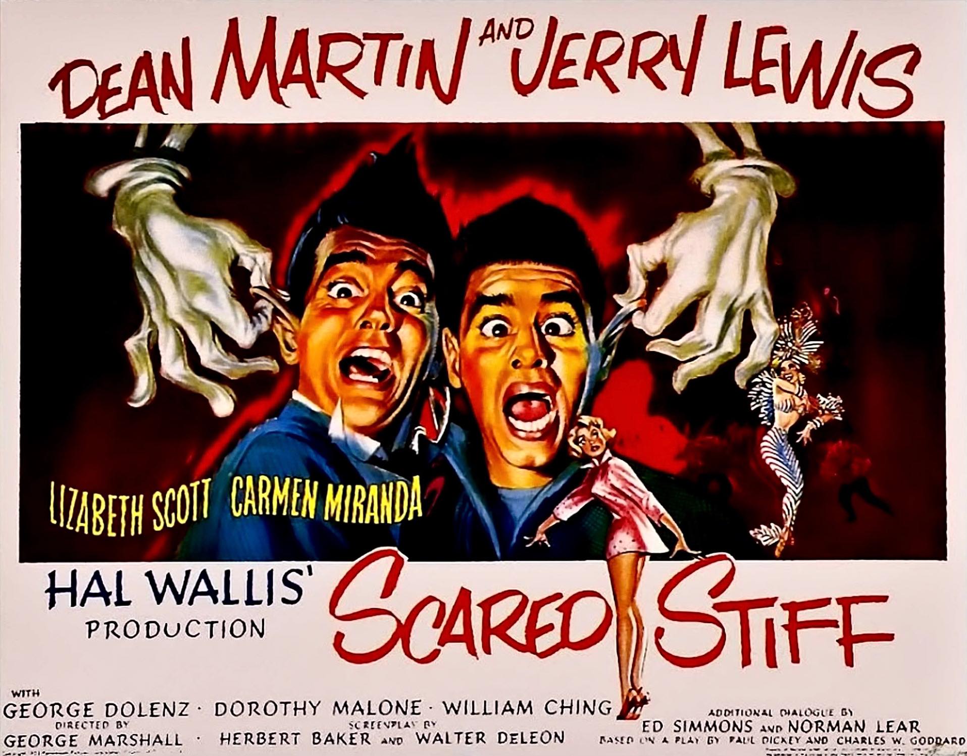 Solve SCARED STIFF - 1952 MOVIE POSTER - DEAN MARTIN & JERRY LEWIS jigsaw puzzle online with 546 ...