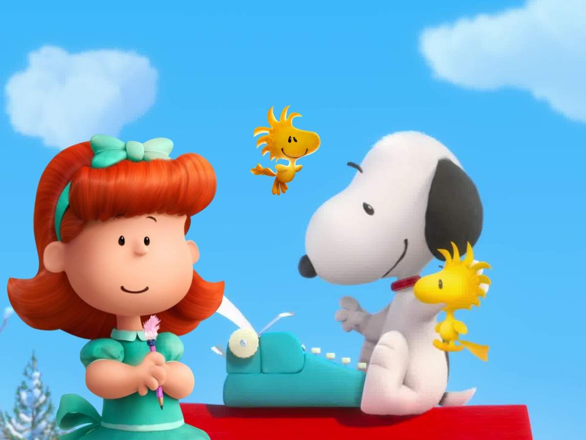 Solve Snoopy jigsaw puzzle online with 63 pieces