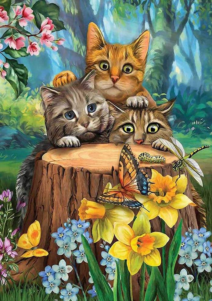 Solve Cats jigsaw puzzle online with 88 pieces