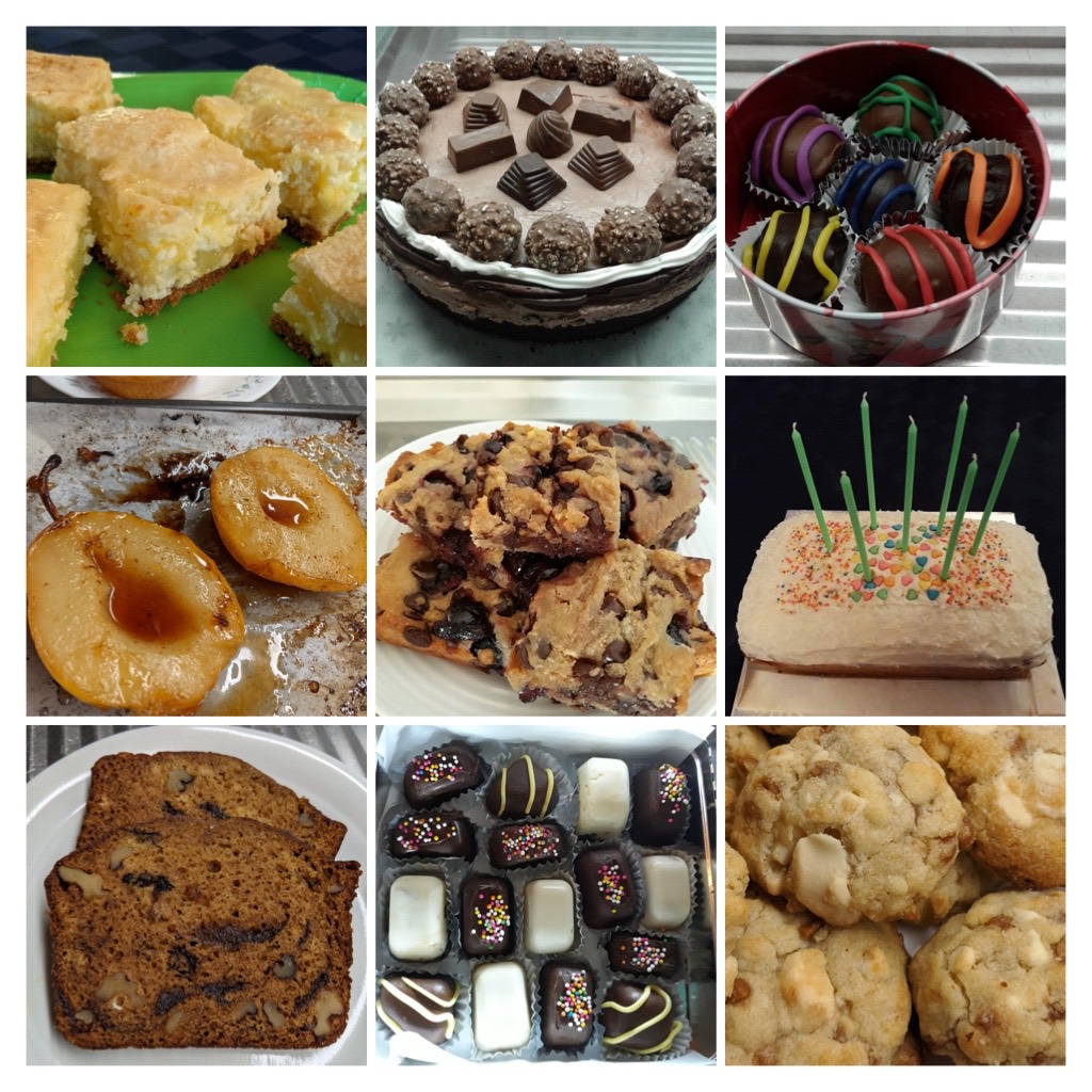 Solve Baking montage jigsaw puzzle online with 121 pieces