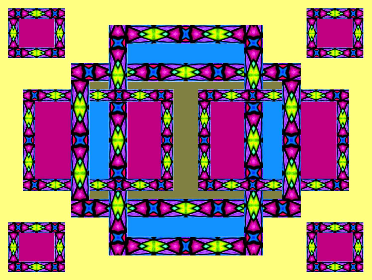 Solve Rectangle Collage jigsaw puzzle online with 108 pieces