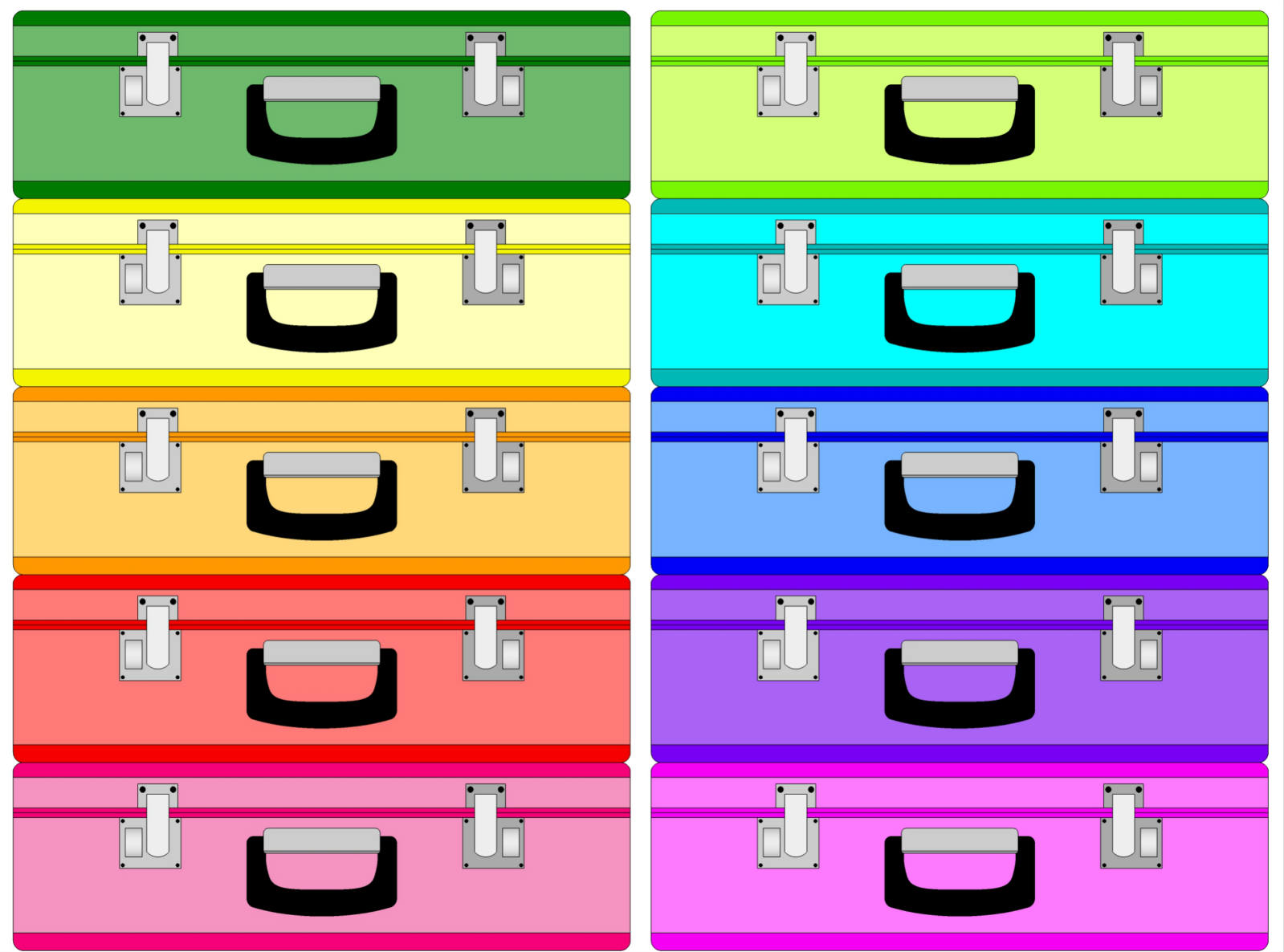 Solve suitcases jigsaw puzzle online with 494 pieces