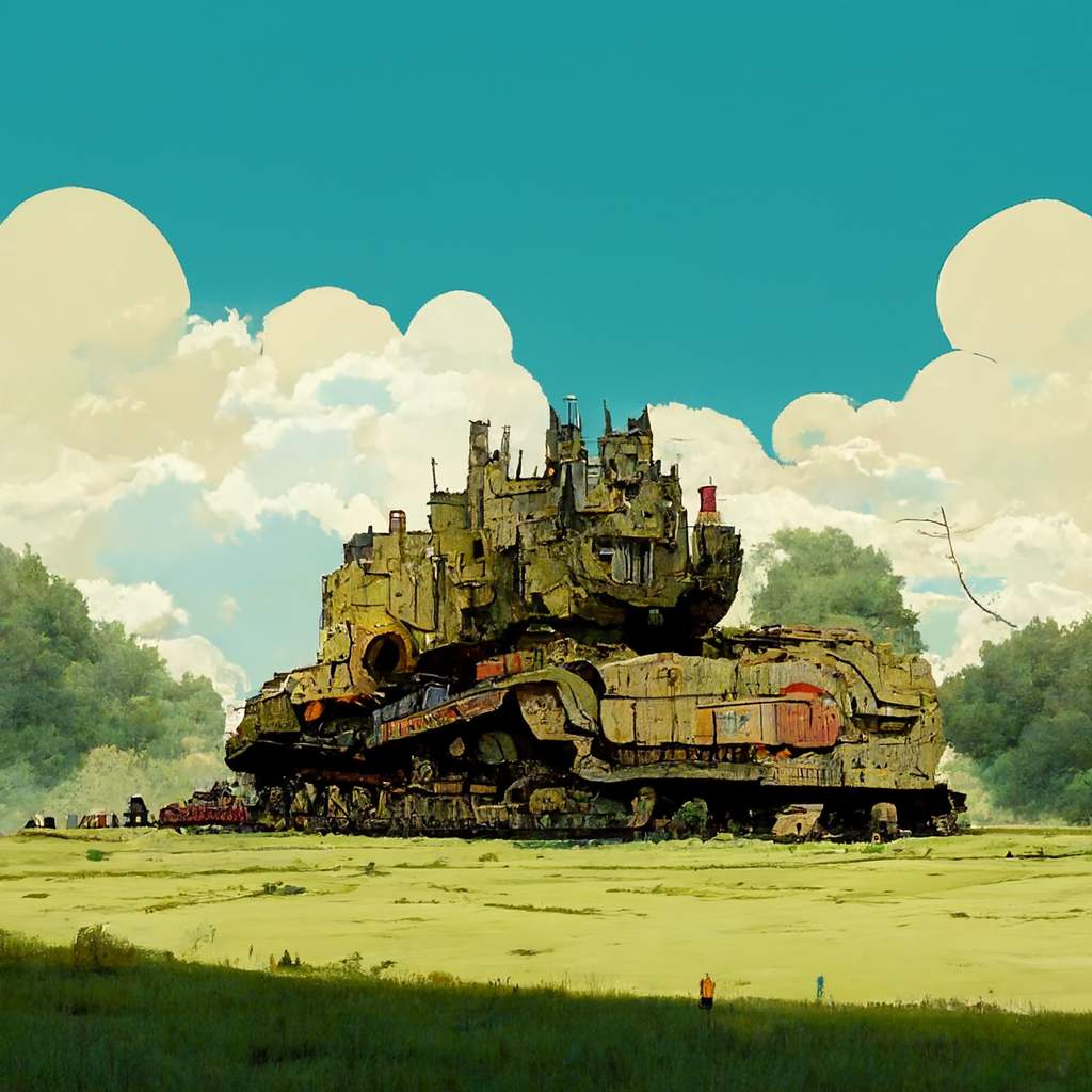 Solve Moving fortress jigsaw puzzle online with 306 pieces